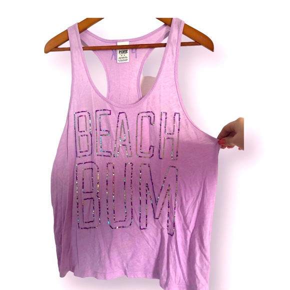 PINK Victoria's Secret | Tops | Victorias Secret Beach Bum Sequin Bling ...